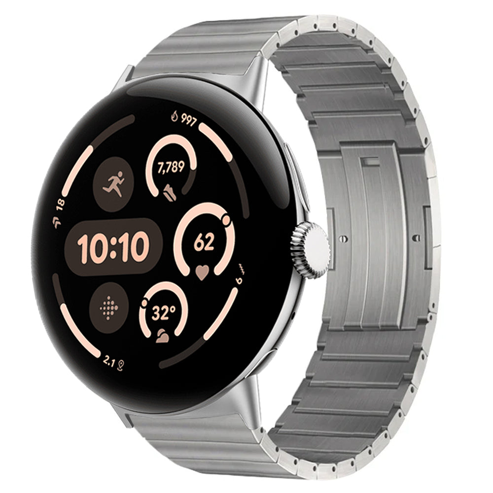 TitanLink Pro Titanium Band for Google Pixel Watch 4 & 3 – Premium Bru