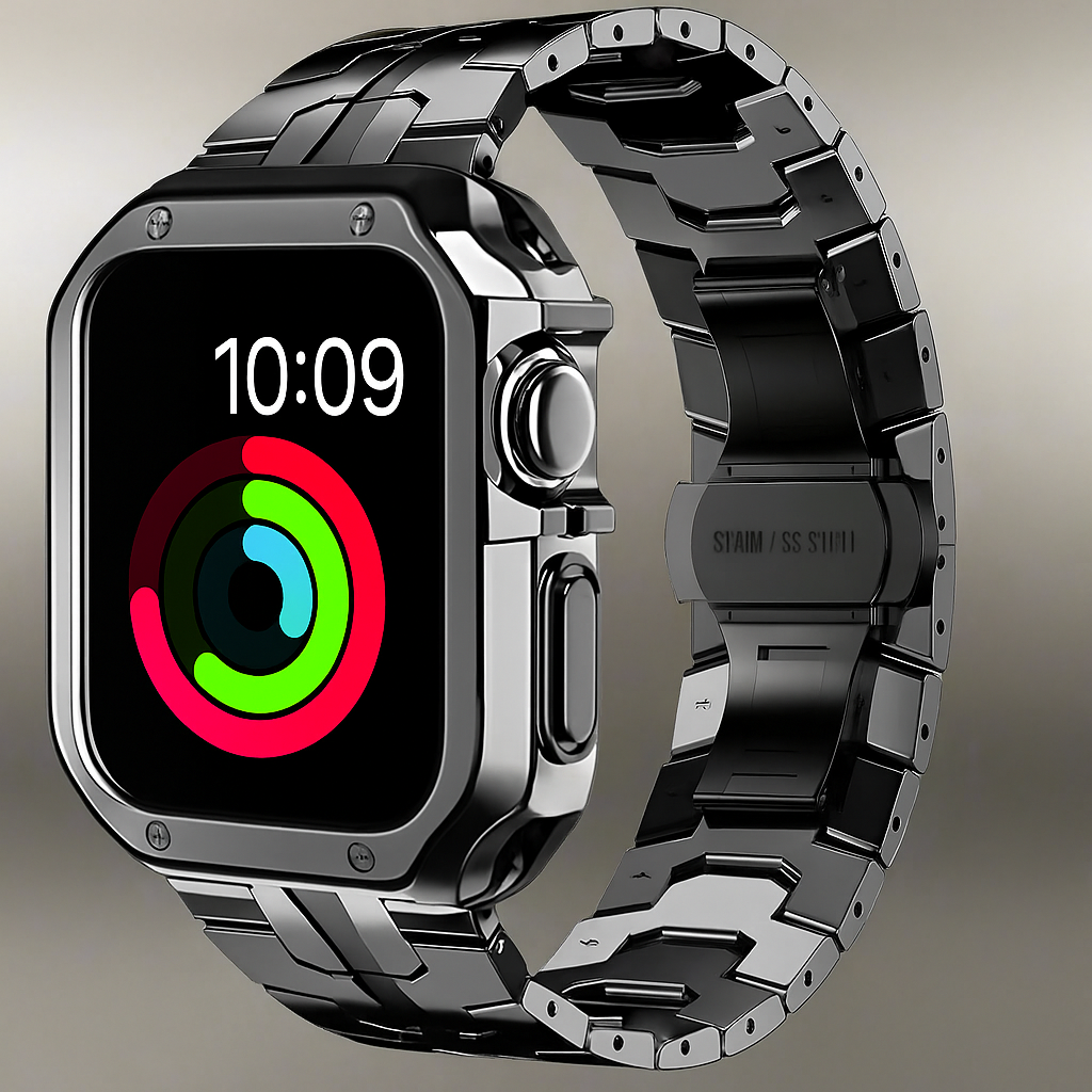 TitaniumGuard Prime Armor Set – Titanium Band & Protective Case for ...